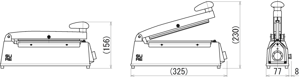 NL-202J(W) ワンランク上のシーラー 卓上タイプ（標準） | 石崎電機製作所（SURE - シュアー） - 昭和三年創業の電熱機メーカー