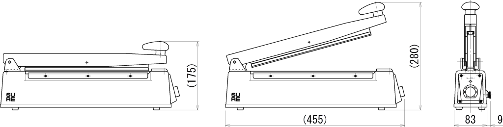 NL-303J ワンランク上のシーラー卓上タイプ(標準) | 石崎電機製作所（SURE - シュアー） - 昭和三年創業の電熱機メーカー