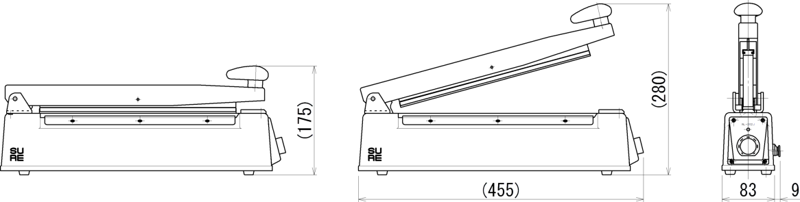 NL-302J(W) ワンランク上のシーラー 卓上タイプ（標準） | 石崎電機製作所（SURE - シュアー） - 昭和三年創業の電熱機メーカー